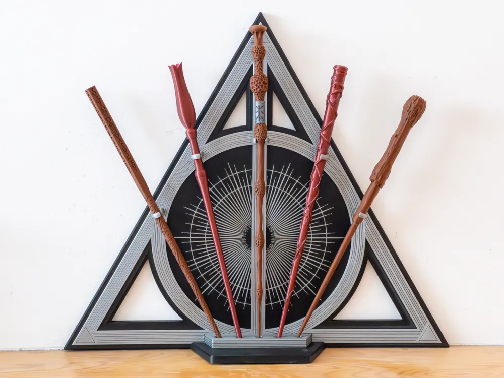 Wand Stand - Deathly Hallows by eyestudio MakerWorld: Download Free 3D ...