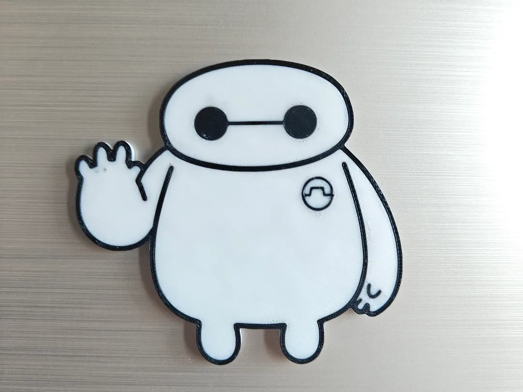 Large White Refrigerator Magnet by Mike MakerWorld: Download Free 3D Models