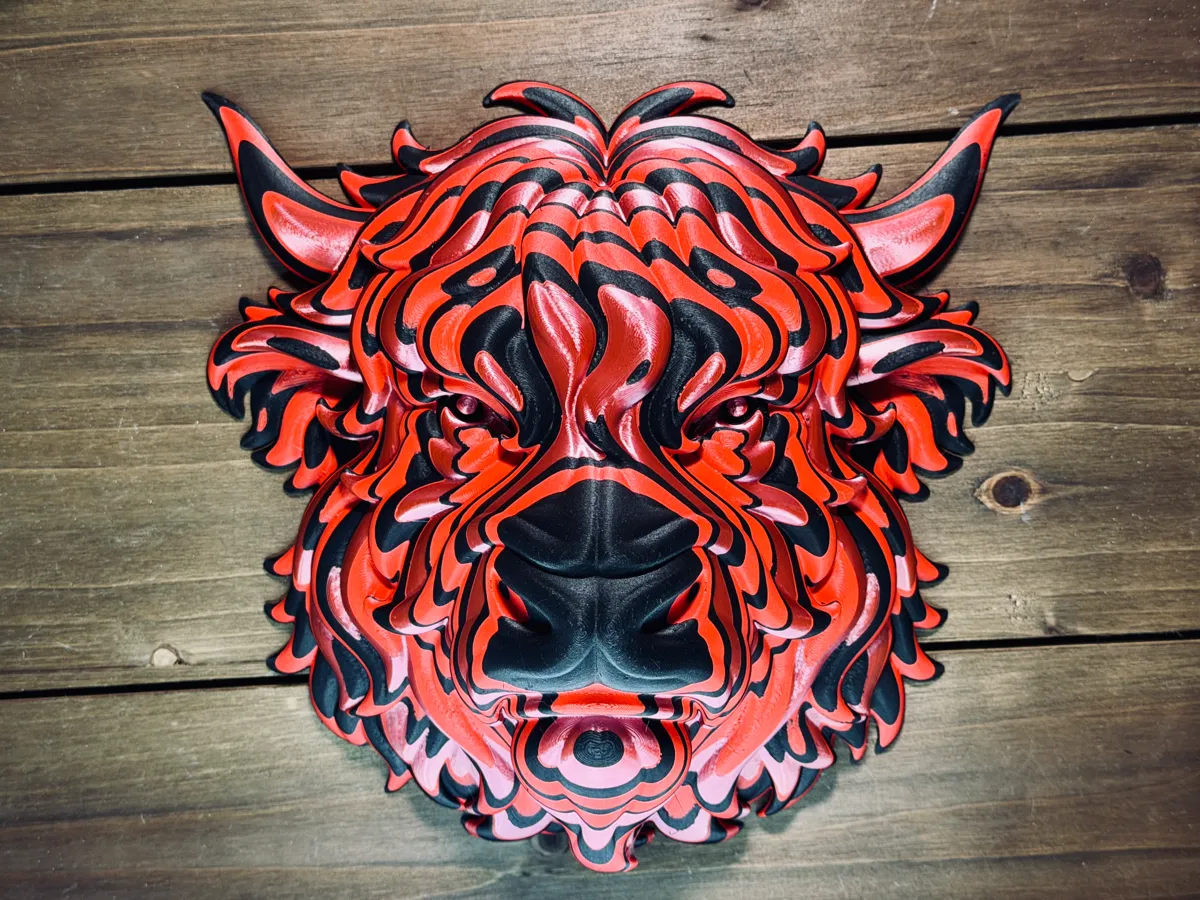 The Infernal Highlander Colorstacked Highland Cow - Free 3D Print Model ...