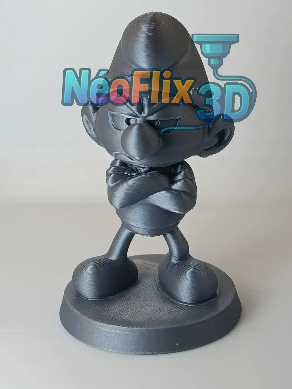 Grumpy Smurf crossed arms - Free 3D Print Model - MakerWorld