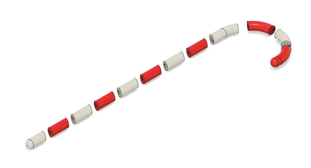Giant Candy Cane Prop - Free 3D Print Model - MakerWorld