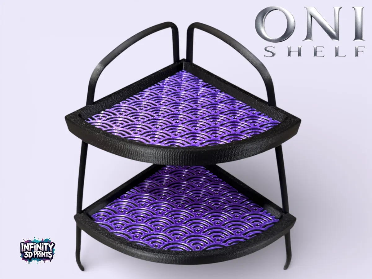 THE ONI - CORNER SHELF - Free 3D Print Model - MakerWorld