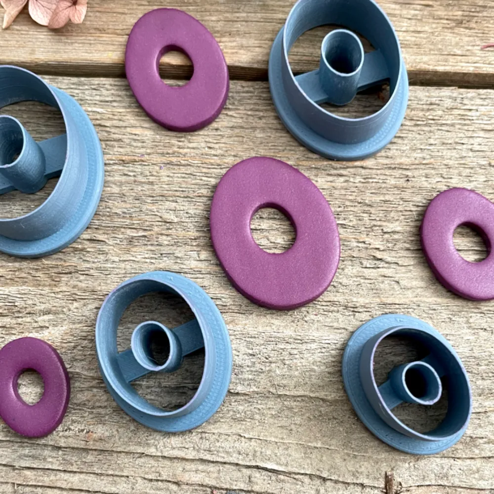 Oval Donut Earring Cutters by OzClan - MakerWorld