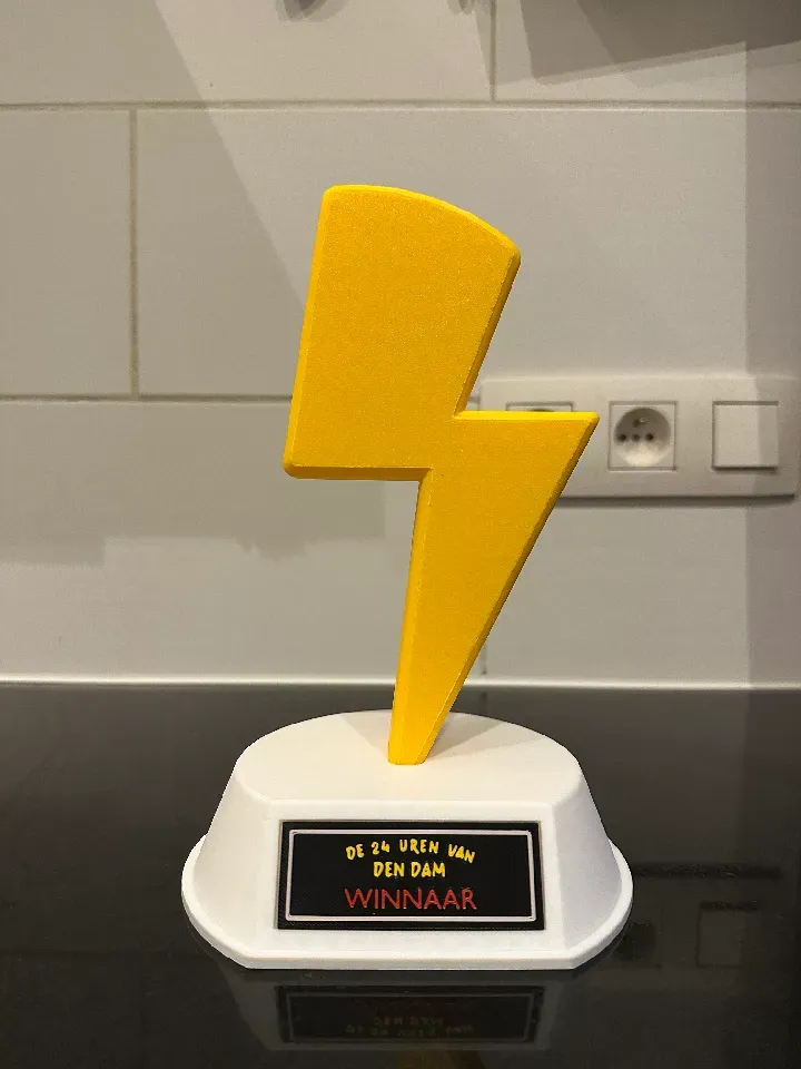 Lightning Bolt Trophy – Customizable Event Trophy by Wall Art S ...