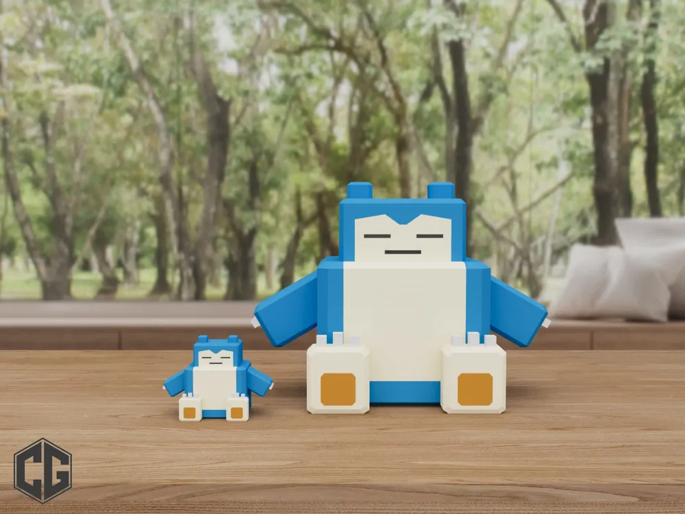 Snorlax Pokemon Multicolor - Free 3D Print Model - MakerWorld
