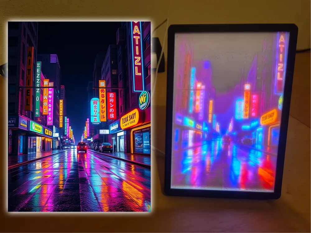Asian Street Lithophane (Bambu CMYK Kit) by Molodos - MakerWorld