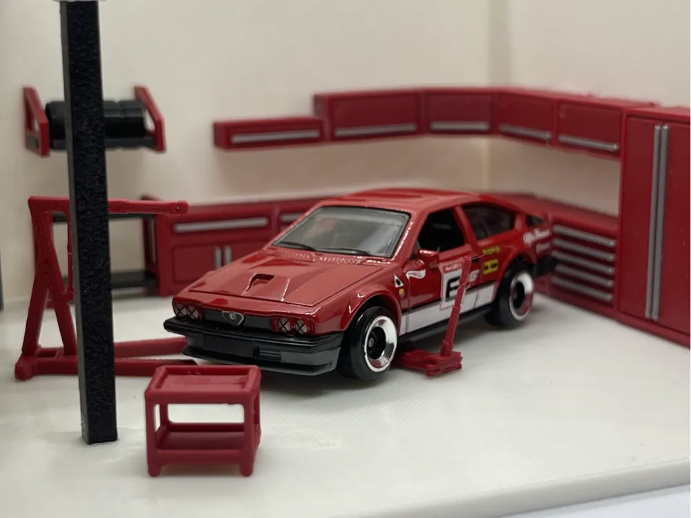Garage Cabinets for 1/64 diorama diecast - Free 3D Print Model - MakerWorld