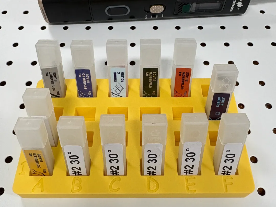 Customizable holder for consumables or blades - Free 3D Print Model ...
