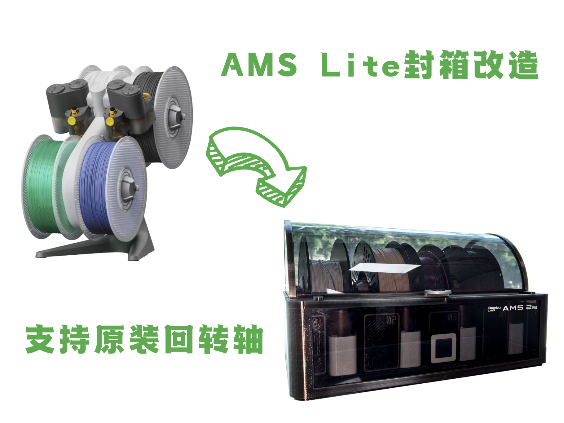 AMS Lite to AMS Enclosure Modification v2.0 by Iron Man MakerWorld ...