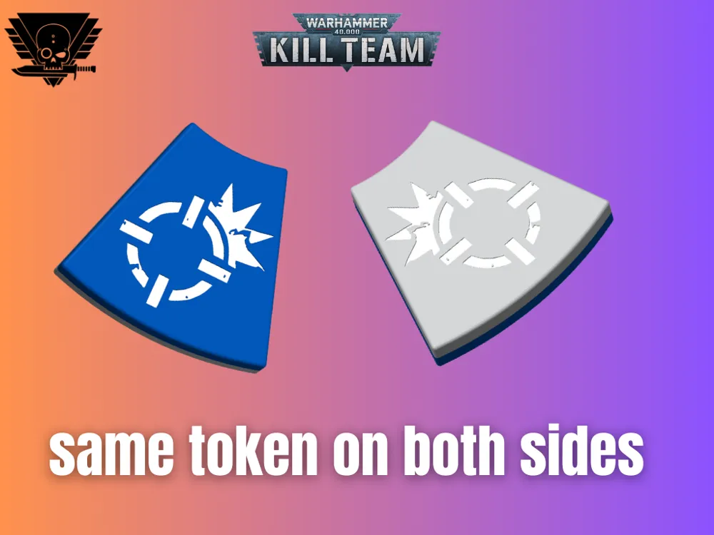 Kill team order token Same Logo Back and Front - Free 3D Print Model ...