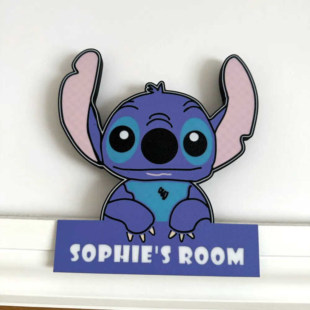 Stitch Door Sign by Elmaker Design - MakerWorld