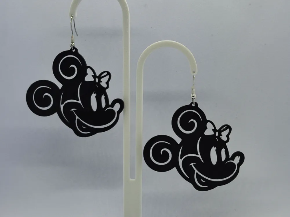 Minnie Mouse Earrings by APC82 MakerWorld: Download Free 3D Models