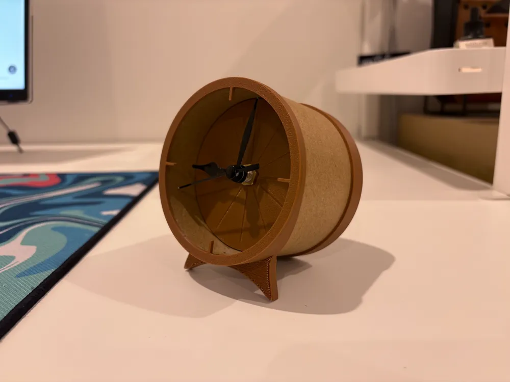 Bambu Lab Cardboard Spool Clock by NextGenBLUMakerWorld: Download Free ...
