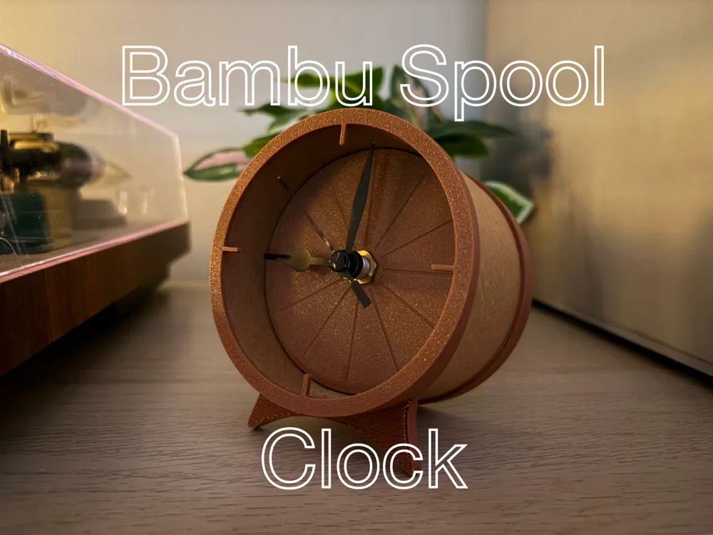 Bambu Lab Cardboard Spool Clock by NextGenBLUMakerWorld: Download Free ...