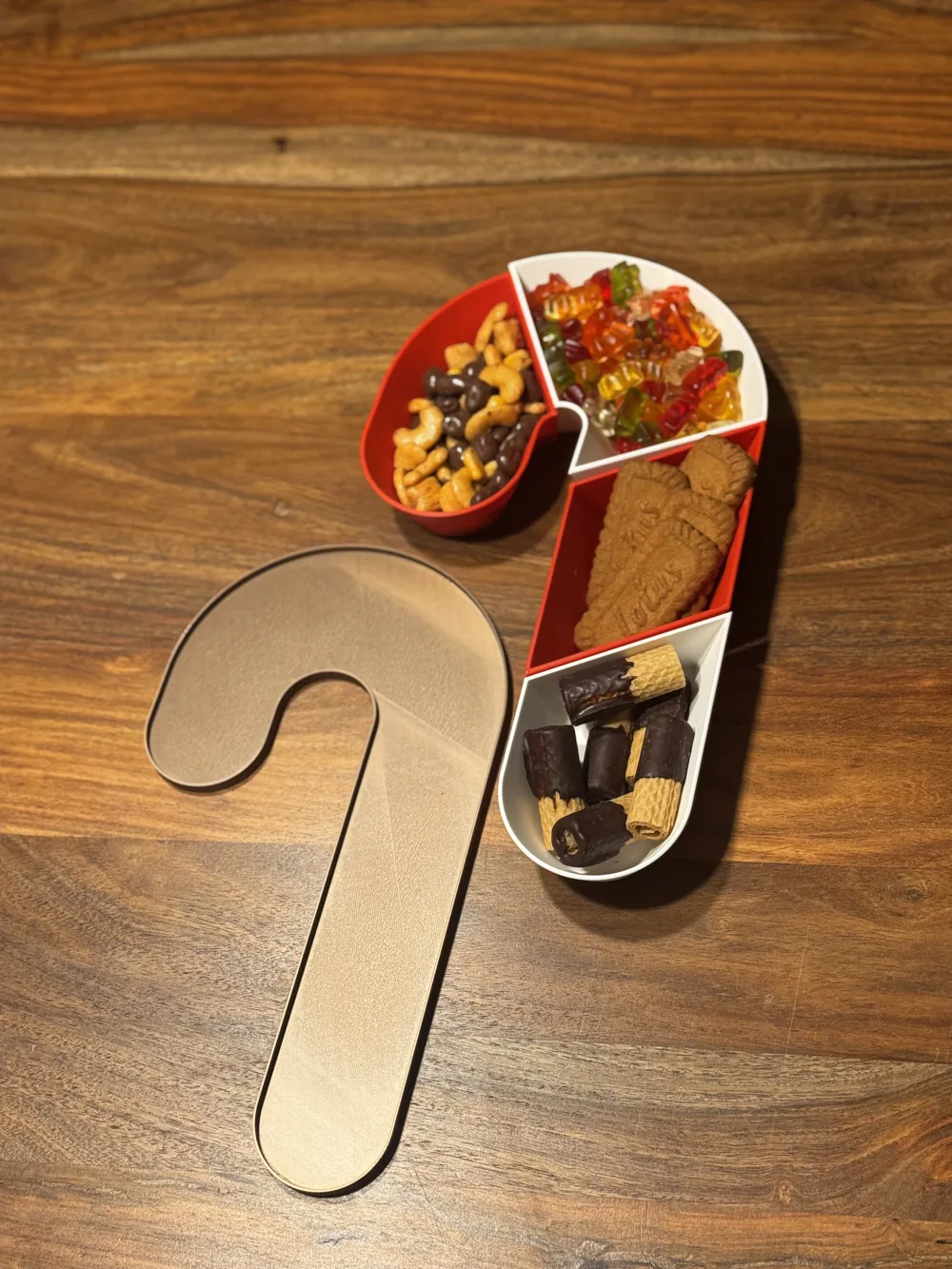 Modular Candy Cane Snack Tray by KreativWerk MakerWorld: Download Free ...
