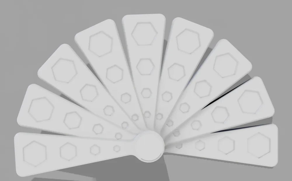 The 3D printed Hand Fan by gizmofactory MakerWorld: Download Free 3D Models