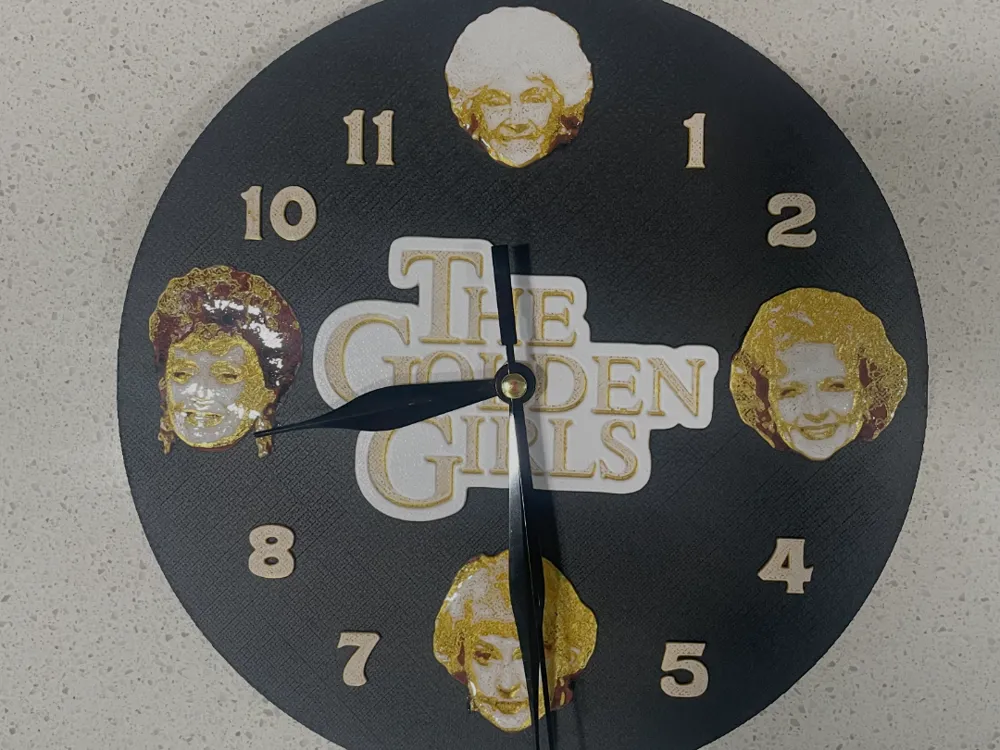 Golden Girls Clock by Catalin Media MakerWorld: Download Free 3D Models