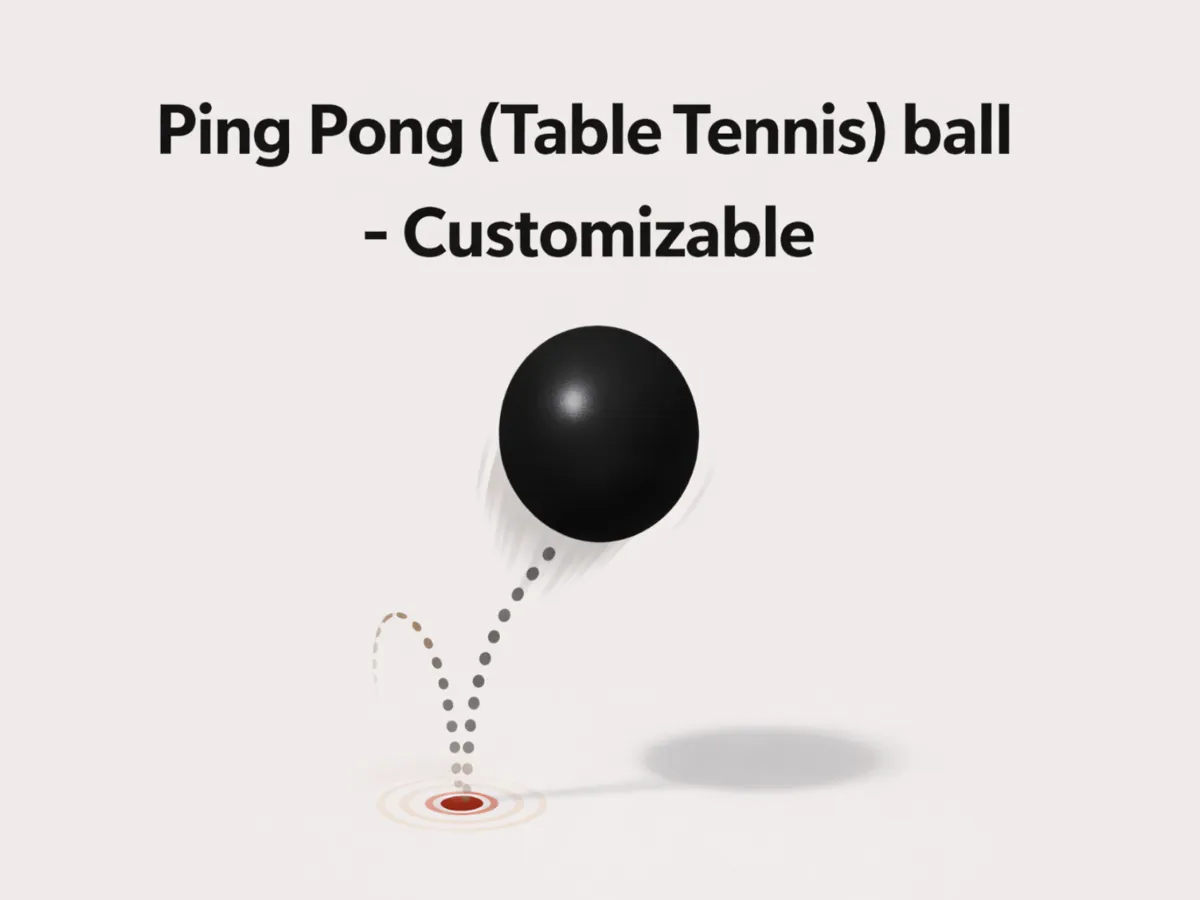 Balle de tennis de table simple - Personnalisable - Modèle d'Impression ...
