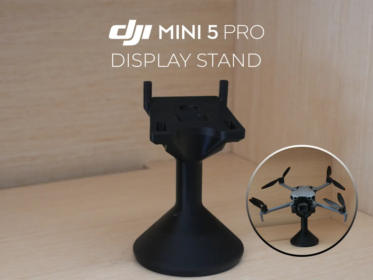 DJI Mini 5 Pro Display Stand - Free 3D Print Model - MakerWorld