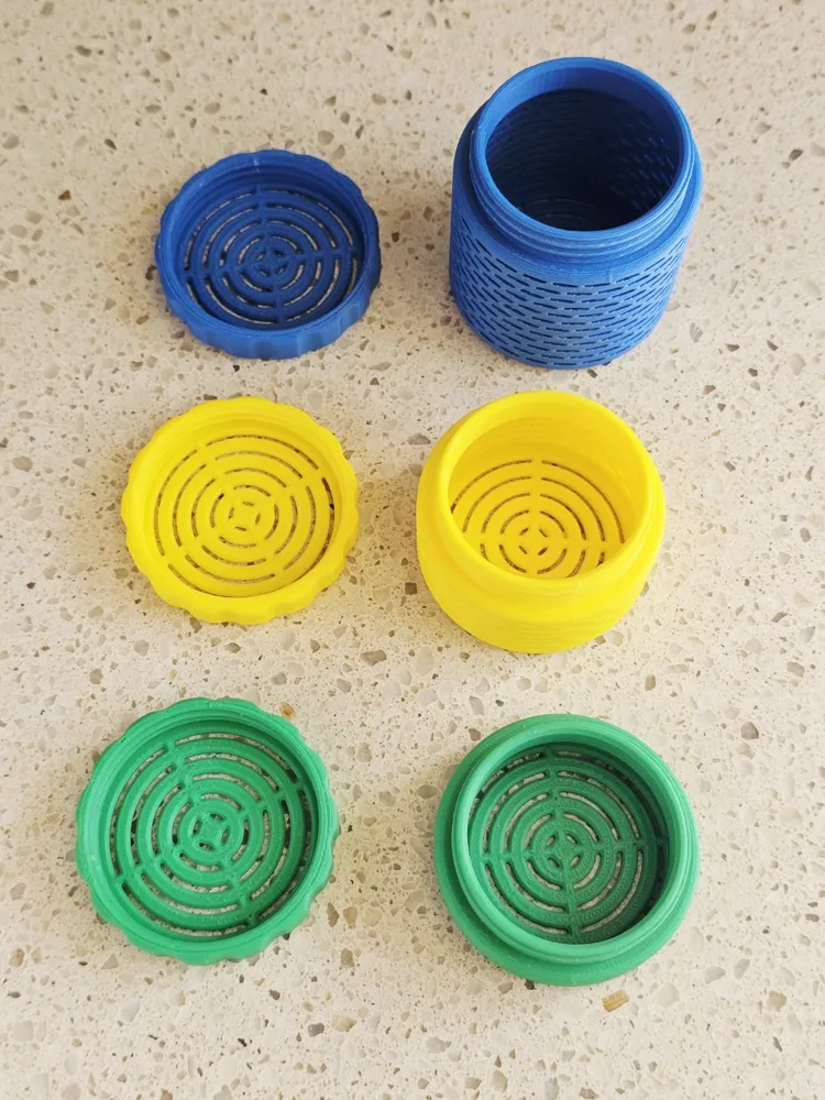 Silica Gel Container - Small, Medium, Large - Free 3D Print Model ...