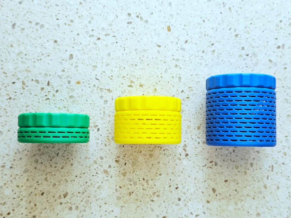 Silica Gel Container - Small, Medium, Large - Free 3D Print Model ...