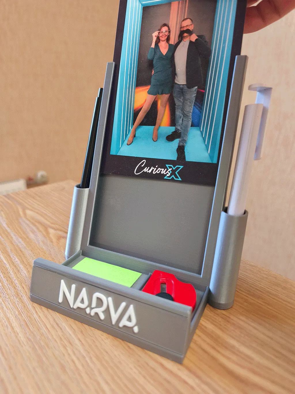 Desk Organizer with Photo Frame - Free 3D Print Model - MakerWorld