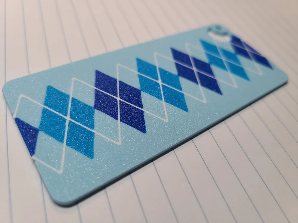 Simple Argyle Filament Swatch - 4 Colors by dietpeachfanta - MakerWorld