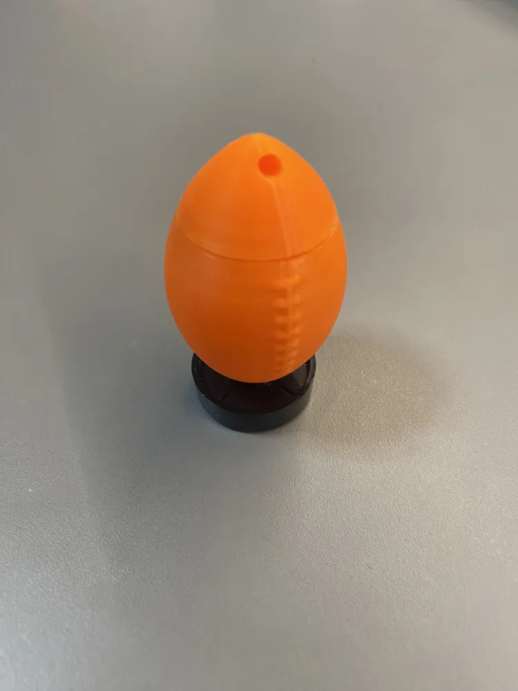 Football keychain pill container - Free 3D Print Model - MakerWorld