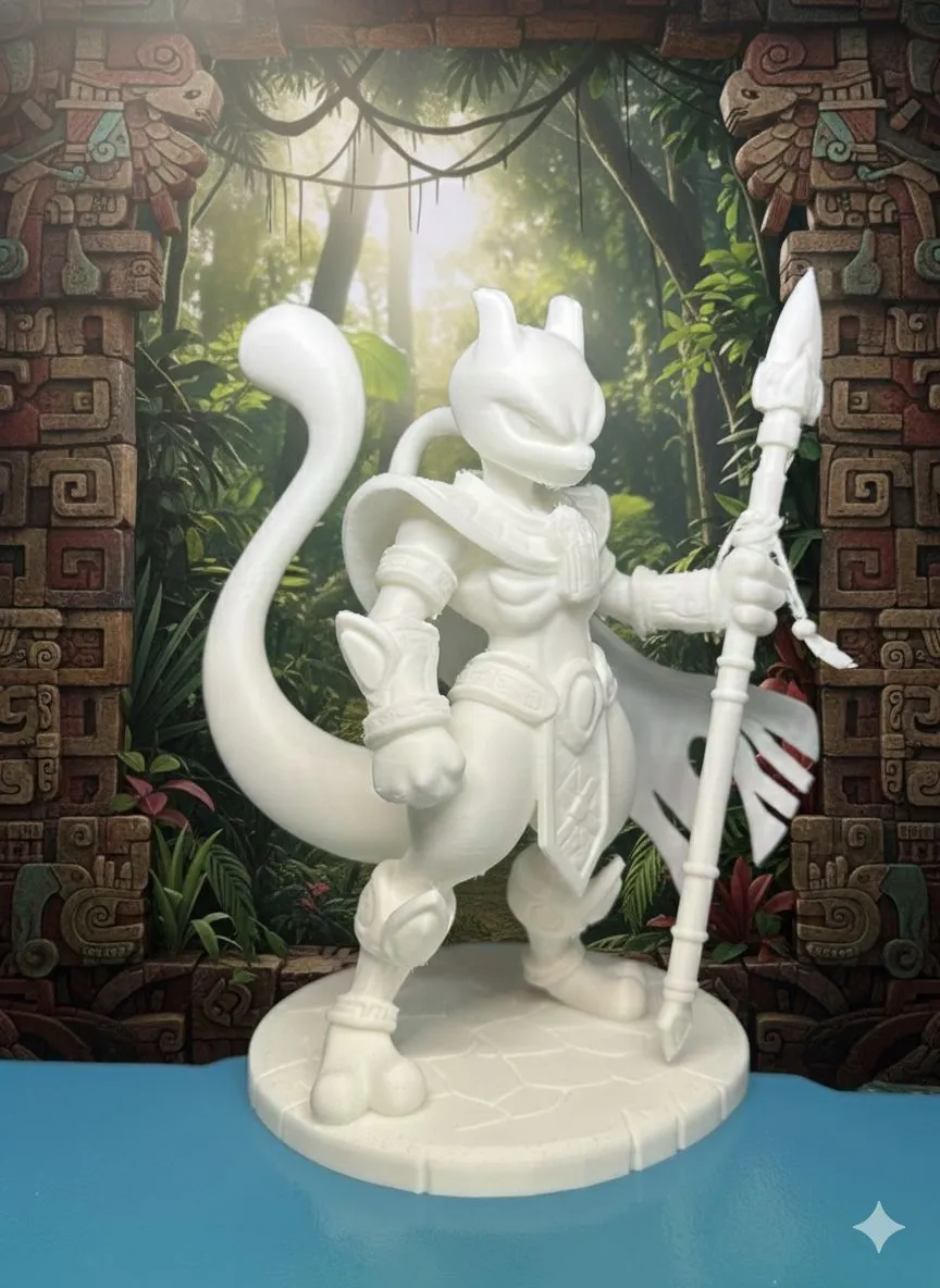 Mewtwo Azteca - Free 3D Print Model - MakerWorld