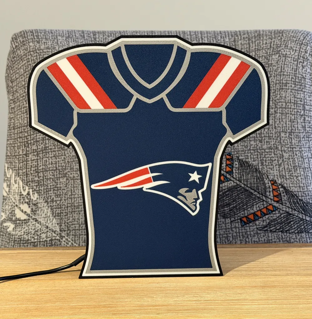 NFL Jersey Lightbox - New England Patriots by Jandaa MakerWorld ...