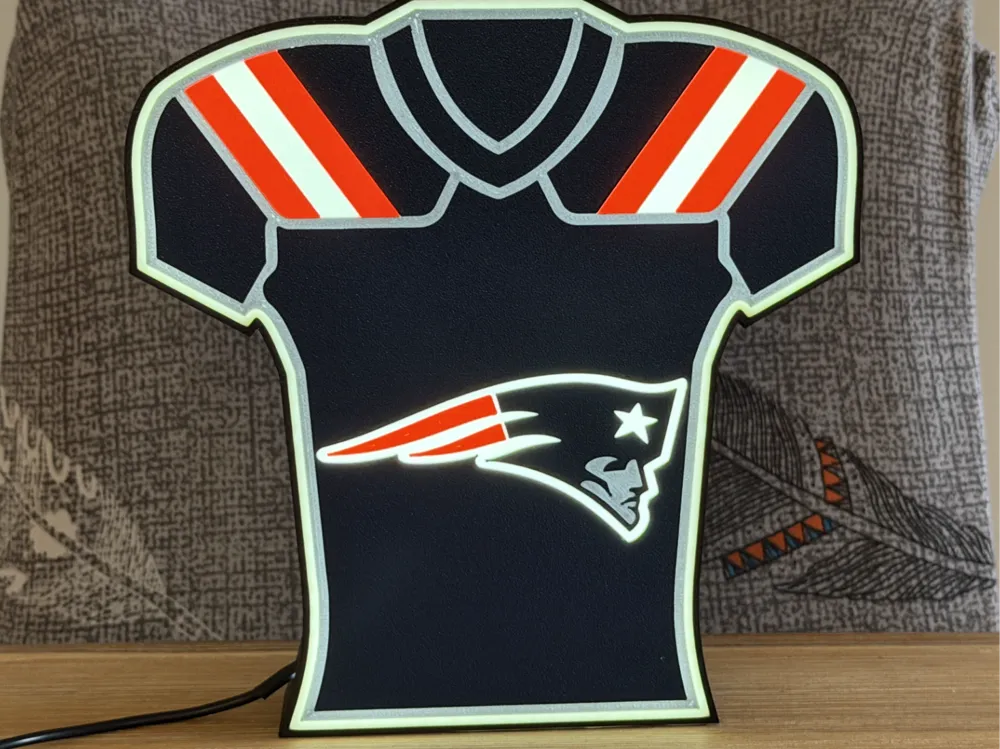 NFL Jersey Lightbox - New England Patriots by Jandaa MakerWorld ...
