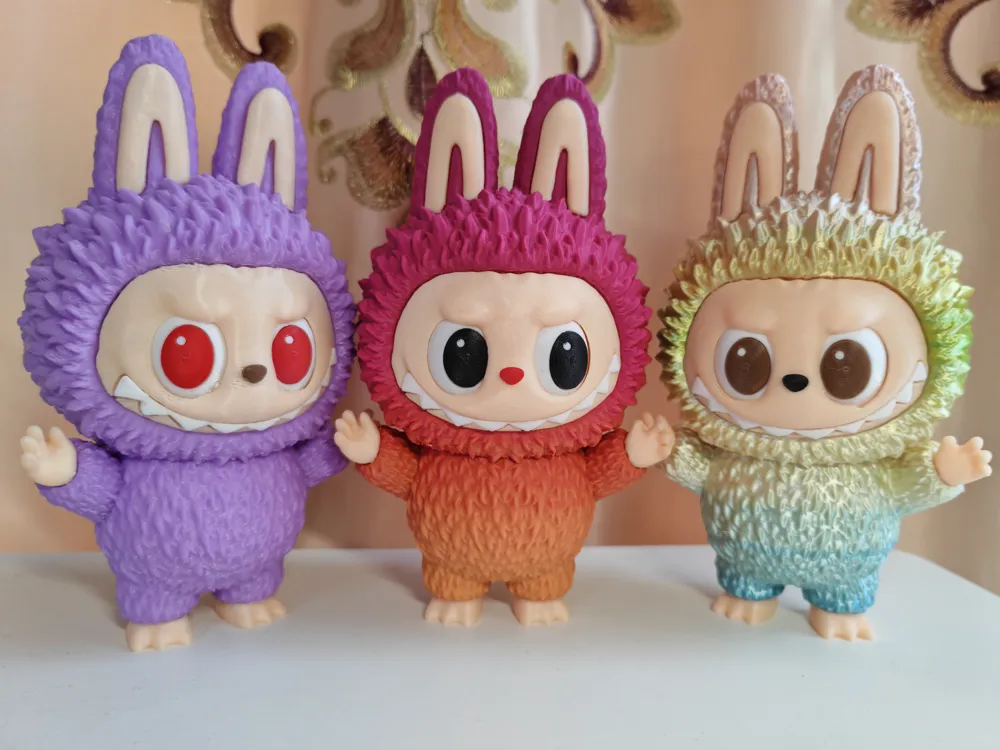 Labubu rotating eyes articulated - Free 3D Print Model - MakerWorld