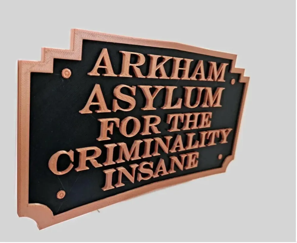 Arkham Asylum PLA Wall Decor – fan art (frame) by serialprinting ...