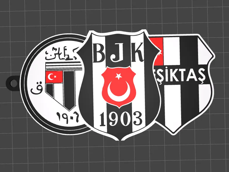 Besiktas Football Club Badge Keychain by ffpresso MakerWorld: Download ...