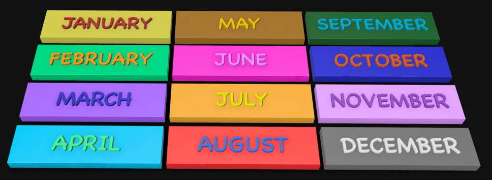 Scrolling Calendar by Contrat - MakerWorld