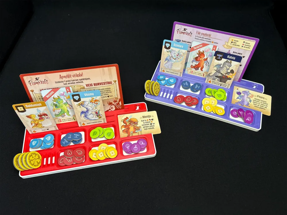 Flamecraft Player Board Organizer by Hexgray3d MakerWorld: Download ...