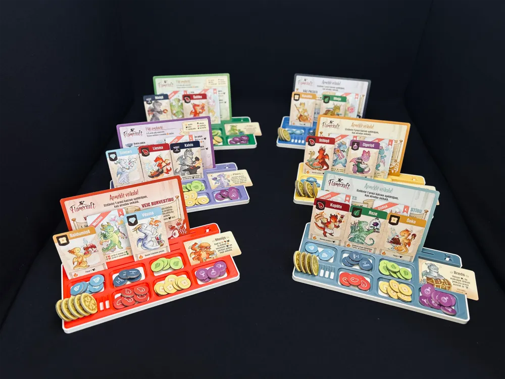 Flamecraft Player Board Organizer by Hexgray3d MakerWorld: Download ...