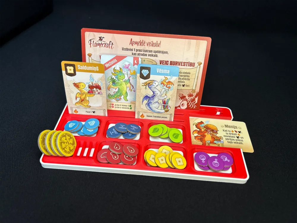Flamecraft Player Board Organizer by Hexgray3d MakerWorld: Download ...