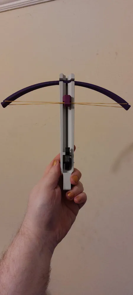 Handheld Nerf Crossbow - Free 3D Print Model - MakerWorld