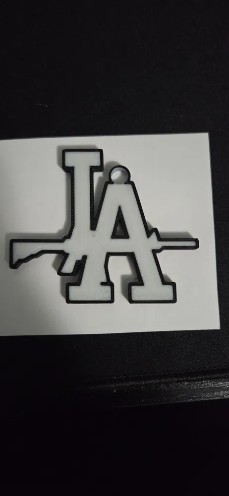 LA Gewehr Schlüsselanhänger – Kostenloses 3D-Druckmodell – MakerWorld