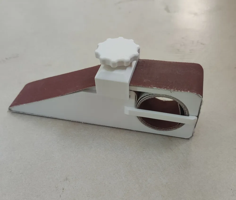 Sandpaper Holder - V3 Version, holds long sandpaper rolls, tear off as ...