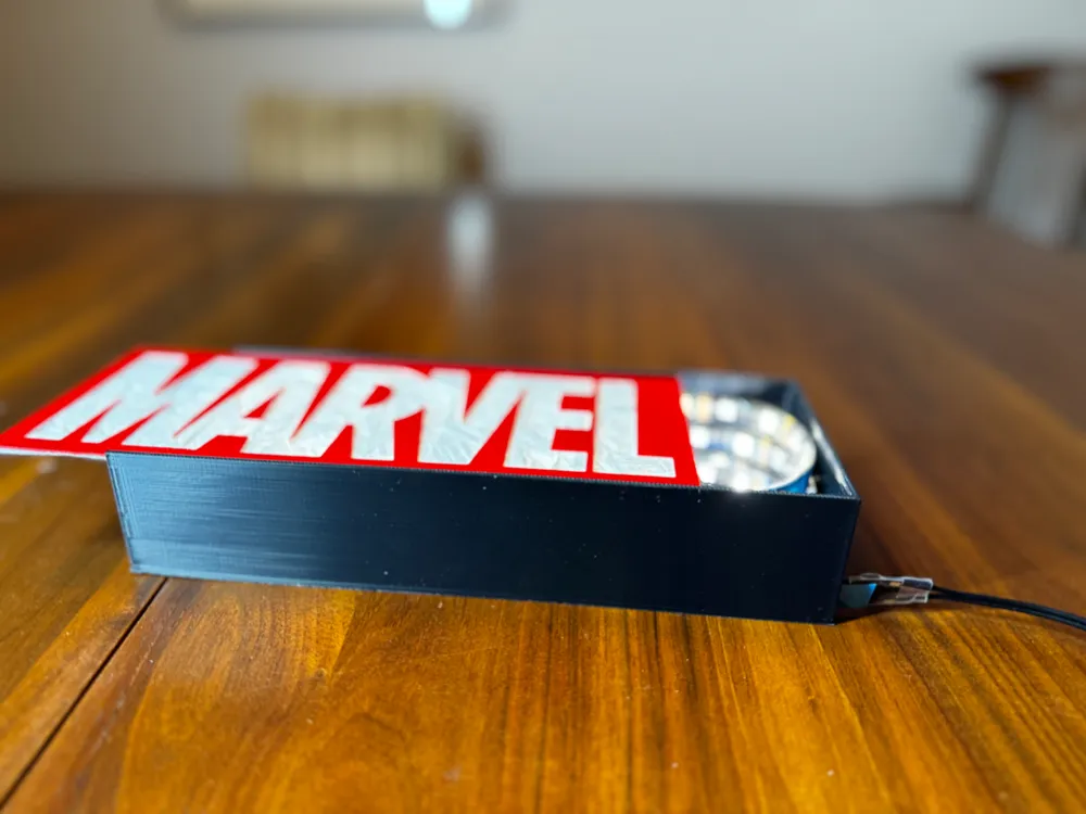 Updated light box with a cut out LED light strip Remixed by teslaboi ...
