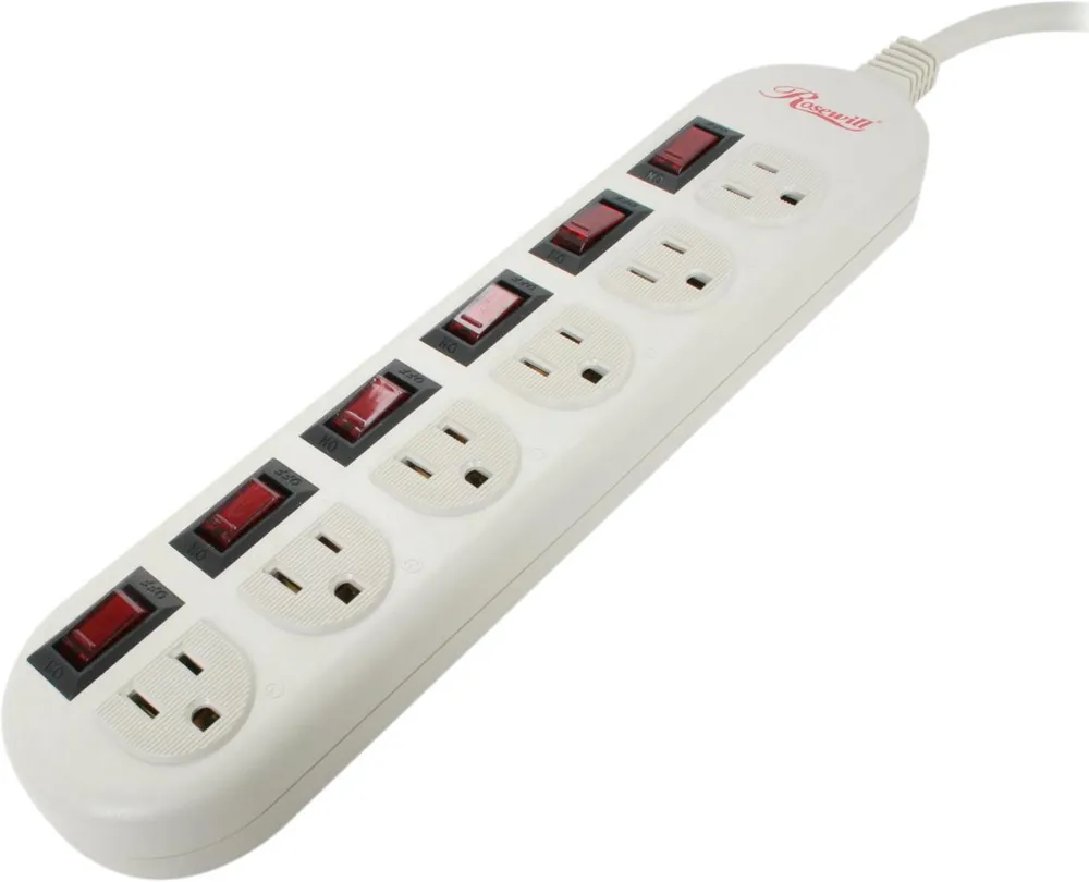 6 Outlet Power Strip under desk mount by CopyPastaPrint - MakerWorld