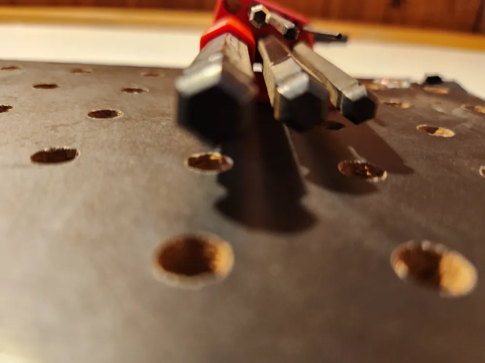 Metric Allen Wrench Holder for Peg Board by bababuii - MakerWorld