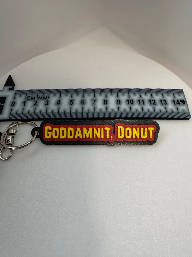 Dungeon Crawler Carl Keychain - GD Donut! - Free 3D Print Model ...