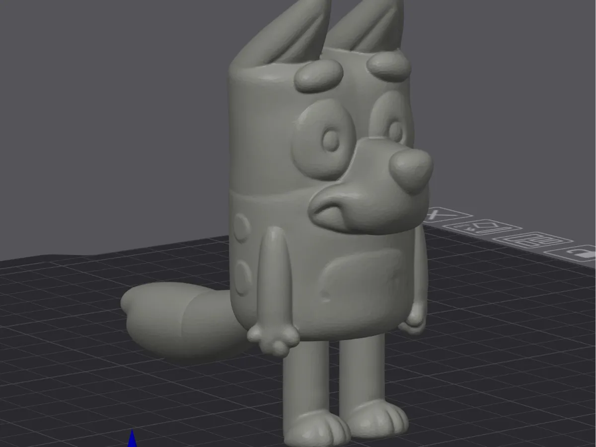 bluey figure one color by EBK yote MakerWorld: Download Free 3D Models