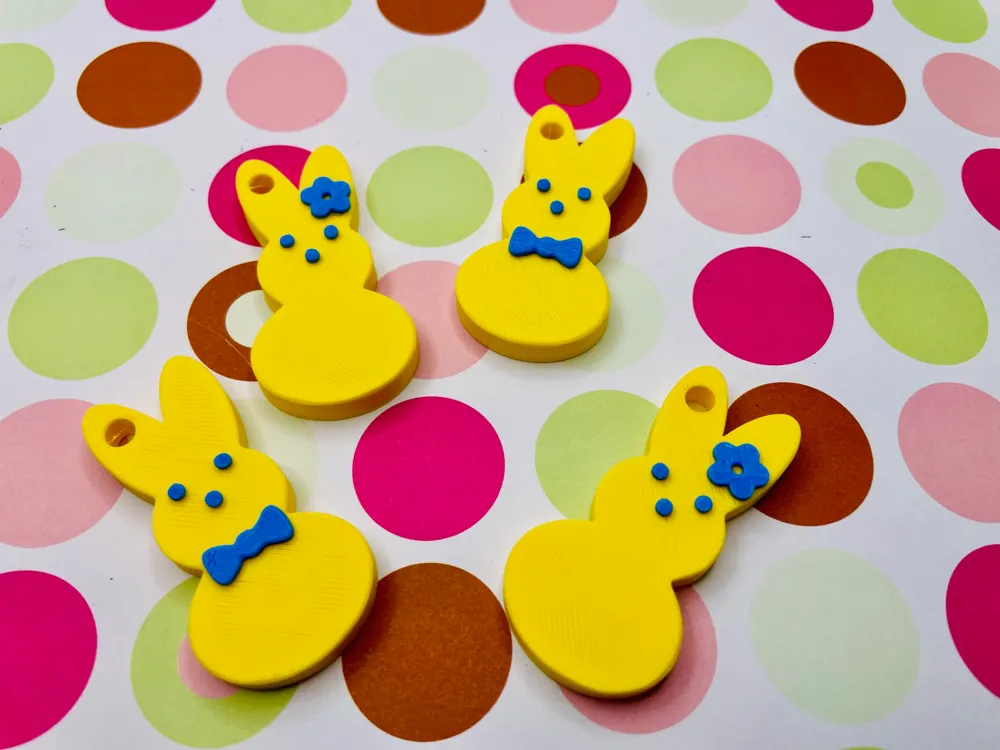 Easter Bunny Candy Bawk Bawk!* Keychains by FunFam3D - MakerWorld