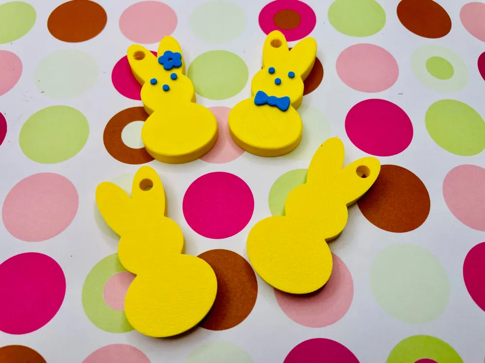 Easter Bunny Candy Bawk Bawk!* Keychains by FunFam3D - MakerWorld