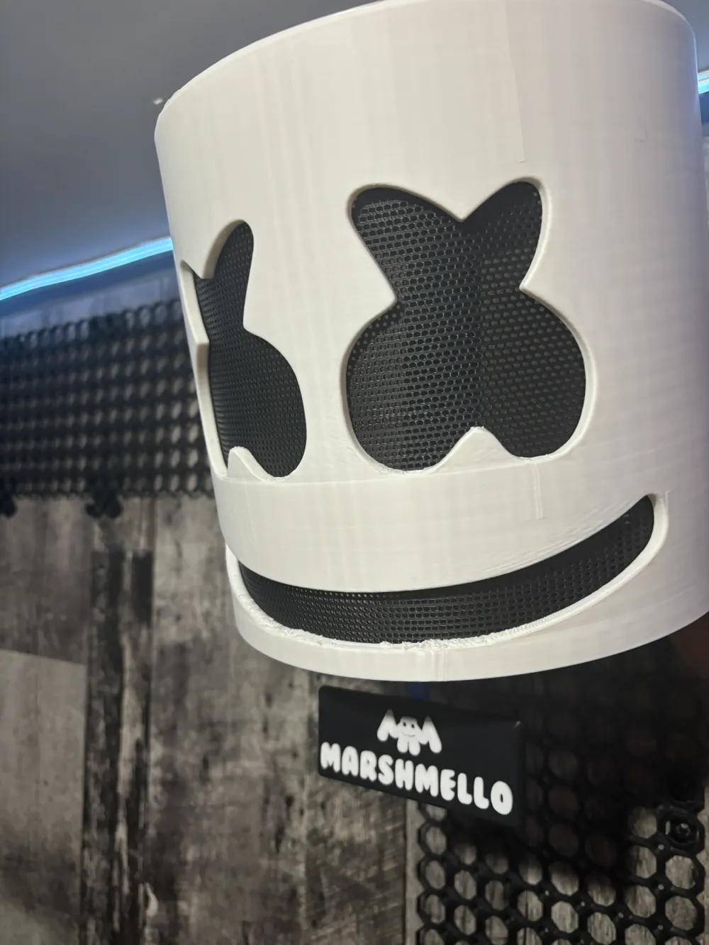 Marshmello Helmet Hanger Name Plate by KingKanadian - MakerWorld