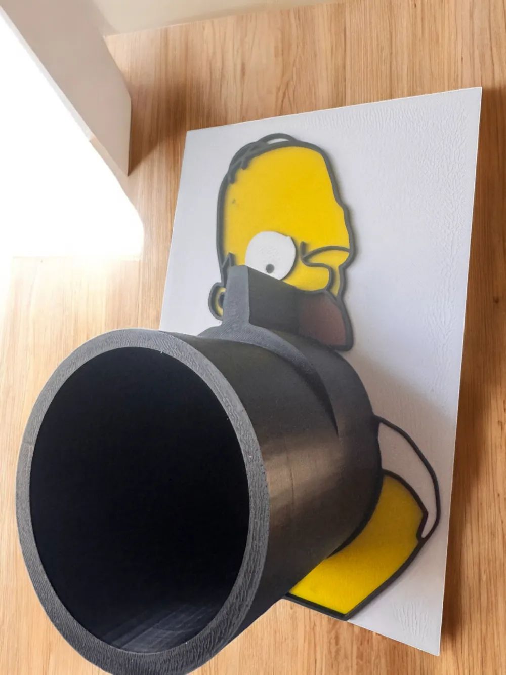 Homer Holding a Gun -Wall-Mounted Shelf& Organizer by james butcher ...